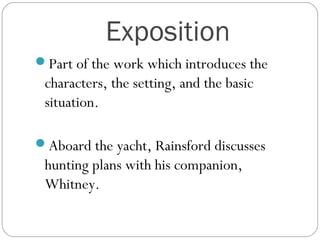 The most dangerous game plot pyramid | PPT