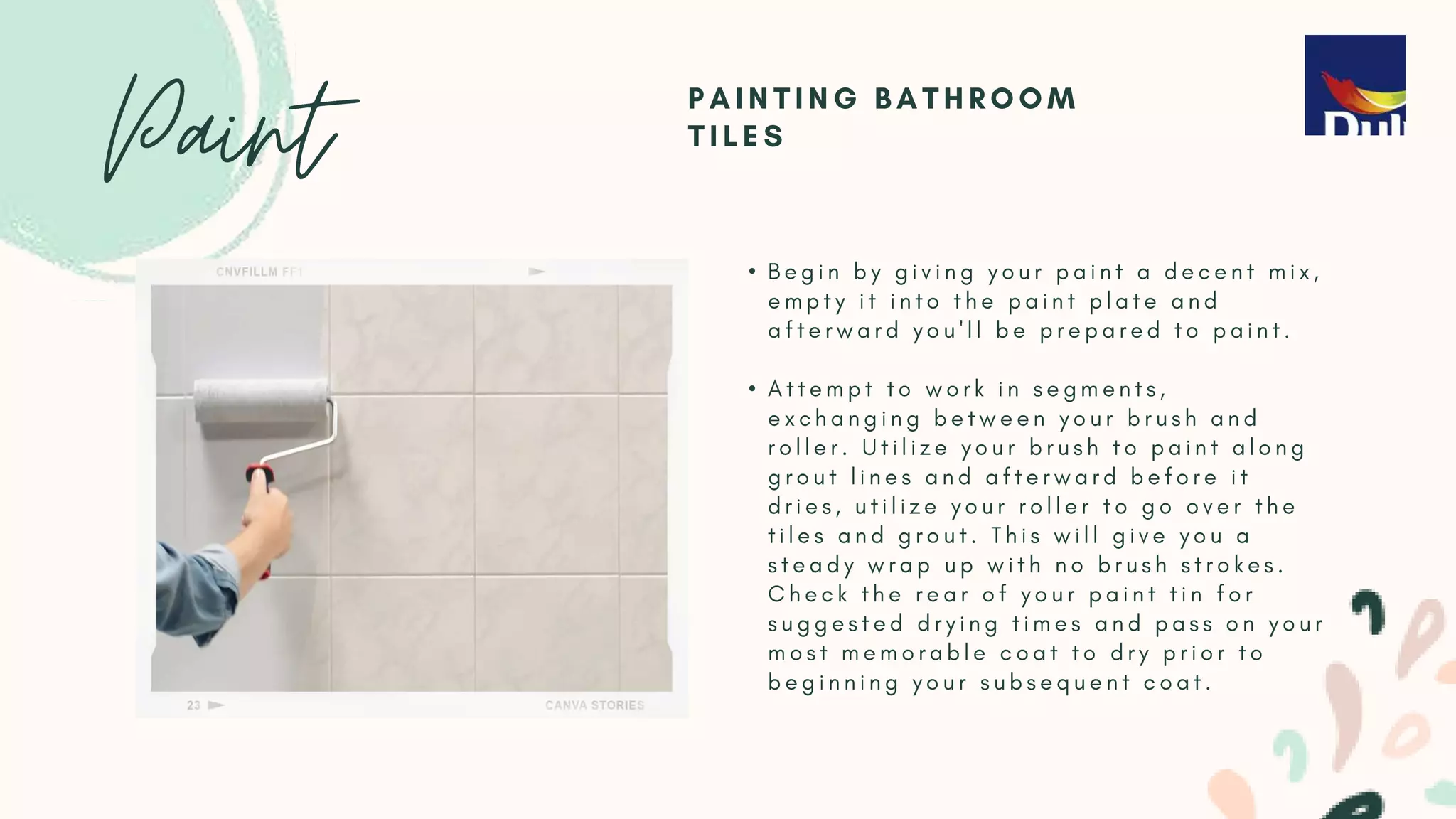 The most effective method to paint wall tiles | PPT