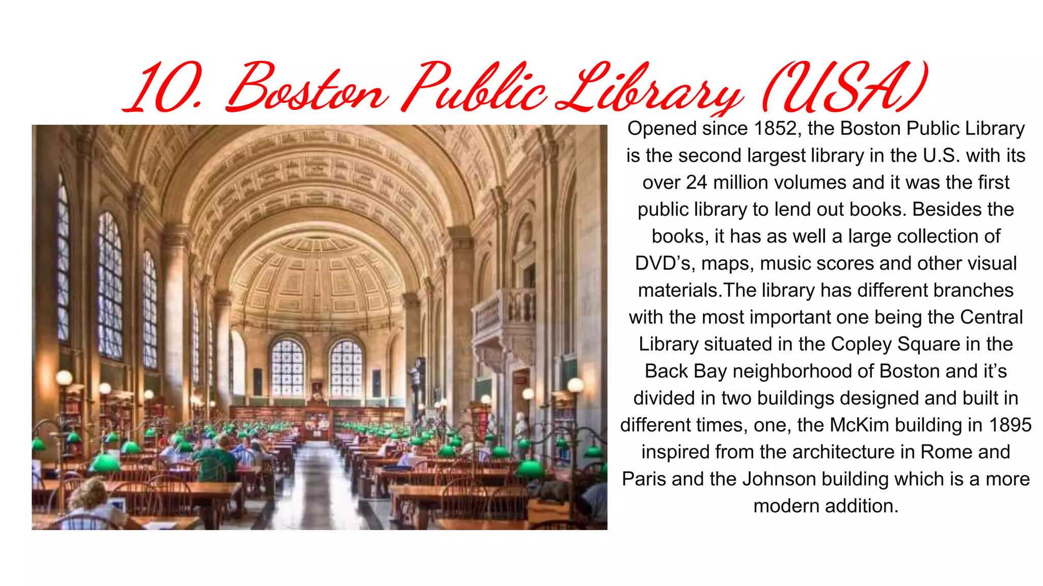 The most famous libraries of the world.pptx