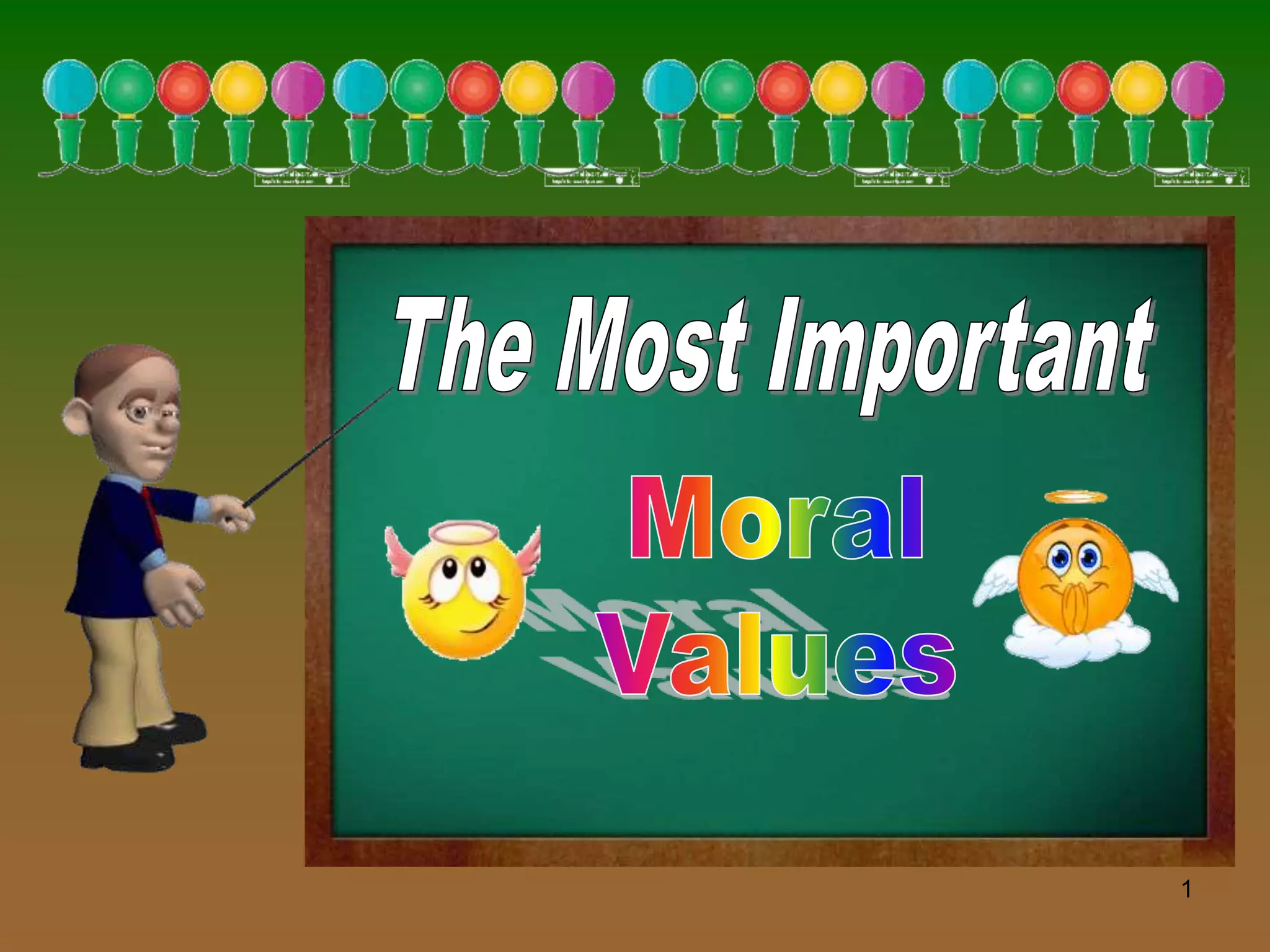The Most Important Moral Values.ppt