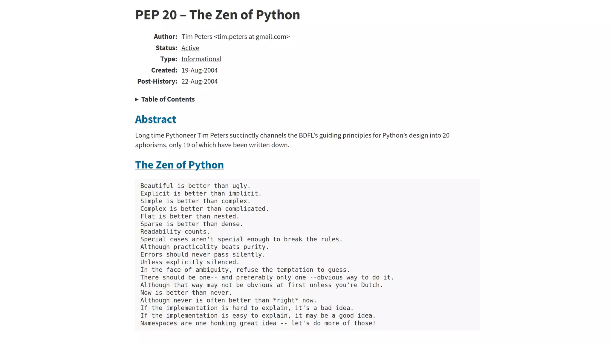 The Most Misunderstood Line In Zen Of Python.pdf | Programming Languages | Computing