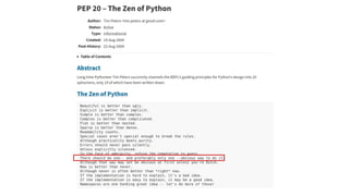 The Most Misunderstood Line In Zen Of Python.pdf | Programming Languages | Computing