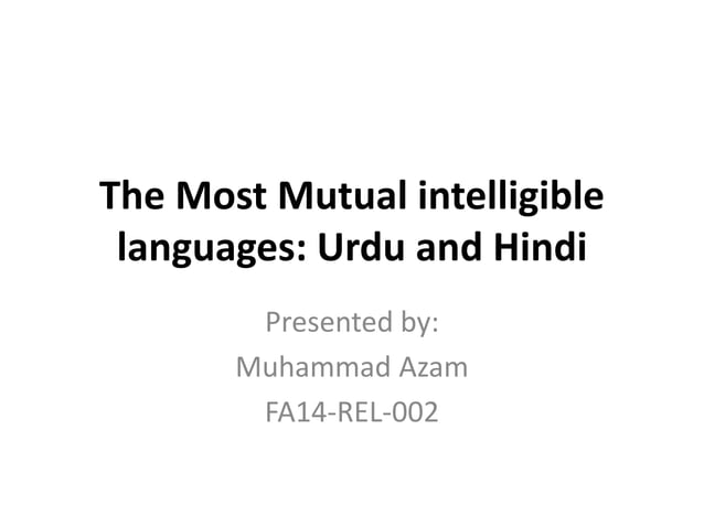 The most mutual intelligible languages | PPTX | Programming Languages ...