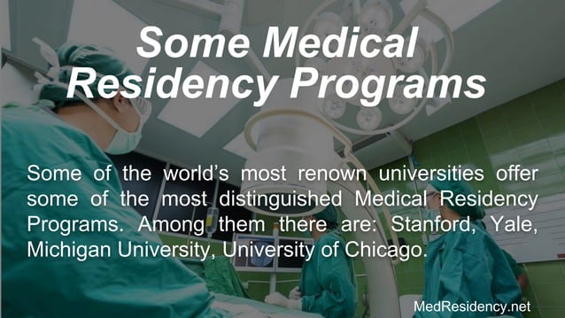 The Most Popular Medical Residency Programs in 2017 | PPT