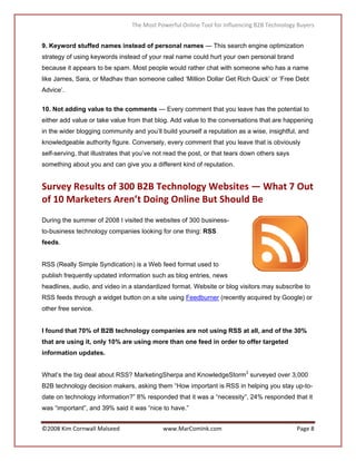 The Most Powerful Online Tool For Influencing B2 B Technology Buyers ...