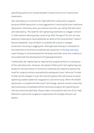 The Most Successful High-Definition Liposuction for Skin Tightening ...