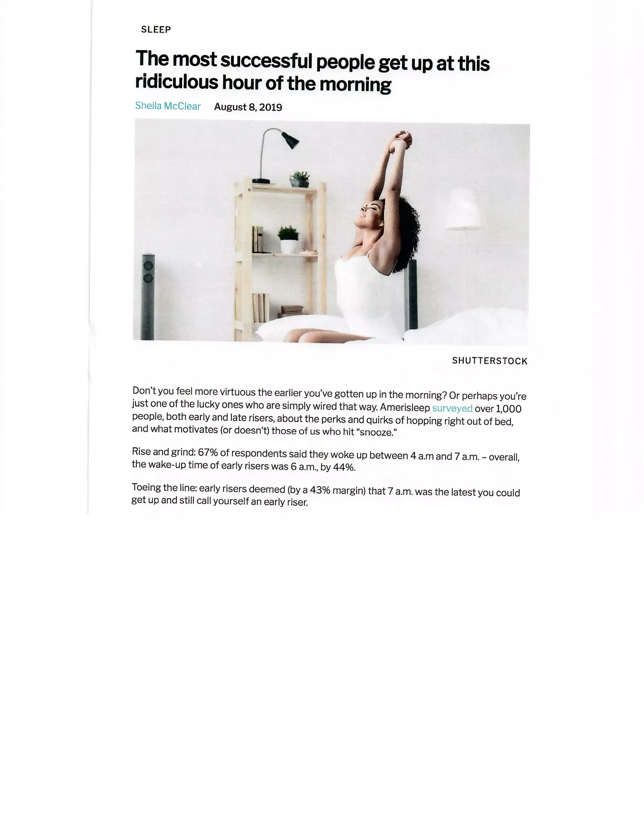 The most successful people are early morning risers | PDF