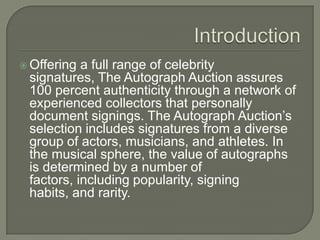 The Most Valuable Musical Artist Signatures | PPTX