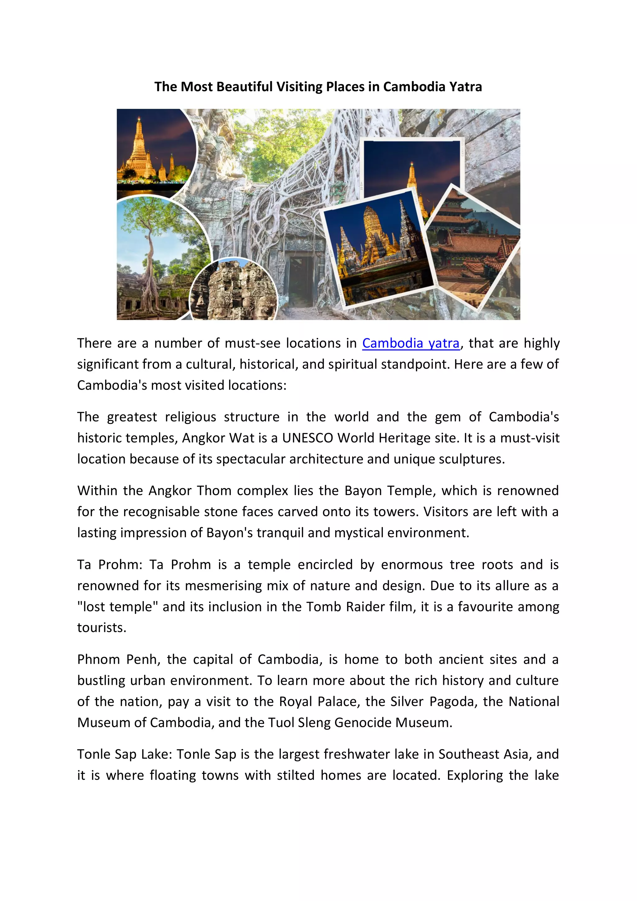 The Most Visiting Places in Cambodia Yatra.pdf
