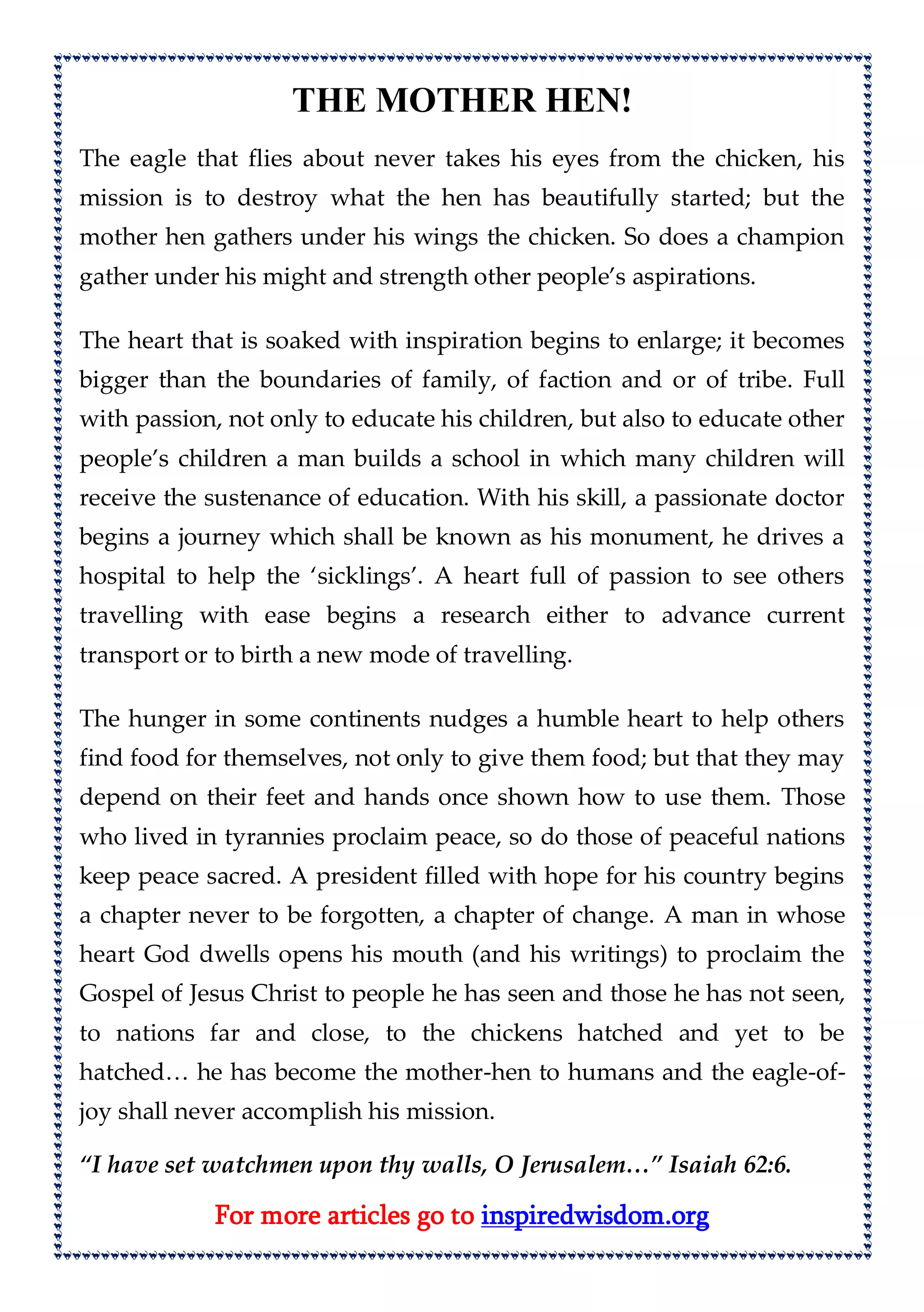 The mother hen | PDF