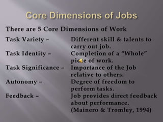 The motivational approach to work design | PPT