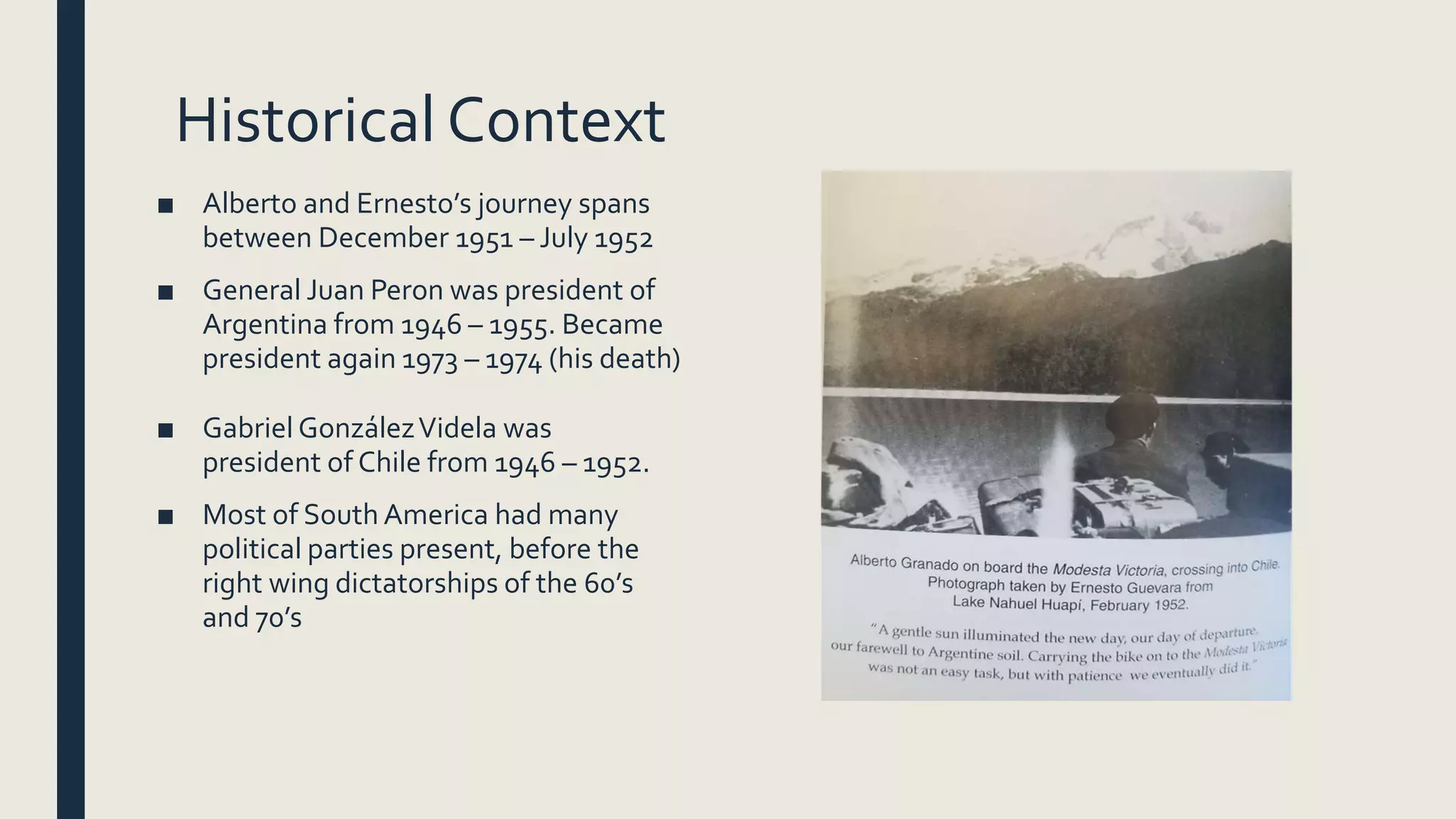 The Motorcycle Diaries | PPTX