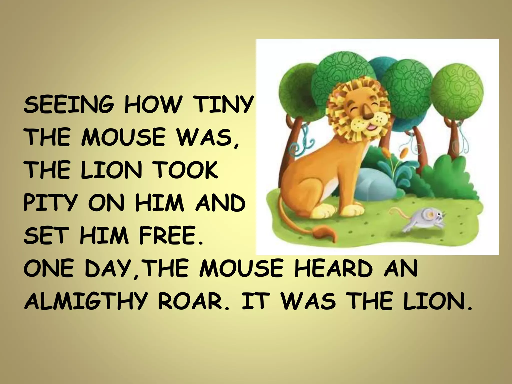 The mouse and the lion | PPTX