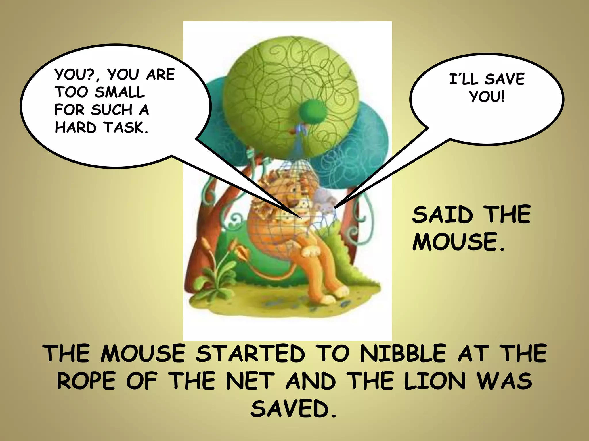 The mouse and the lion | PPTX