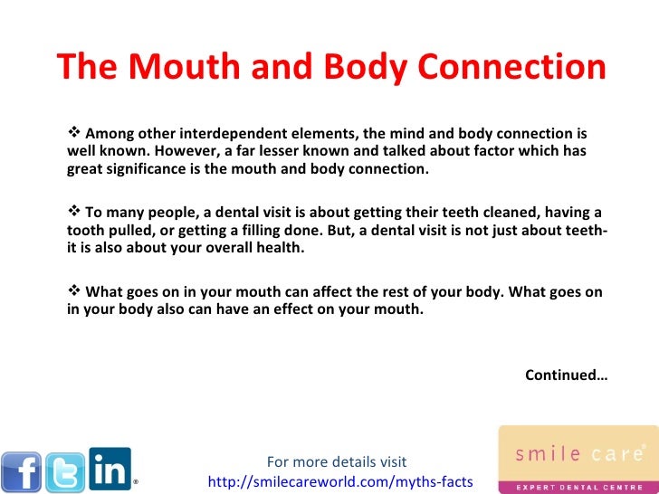 The mouth and body connection