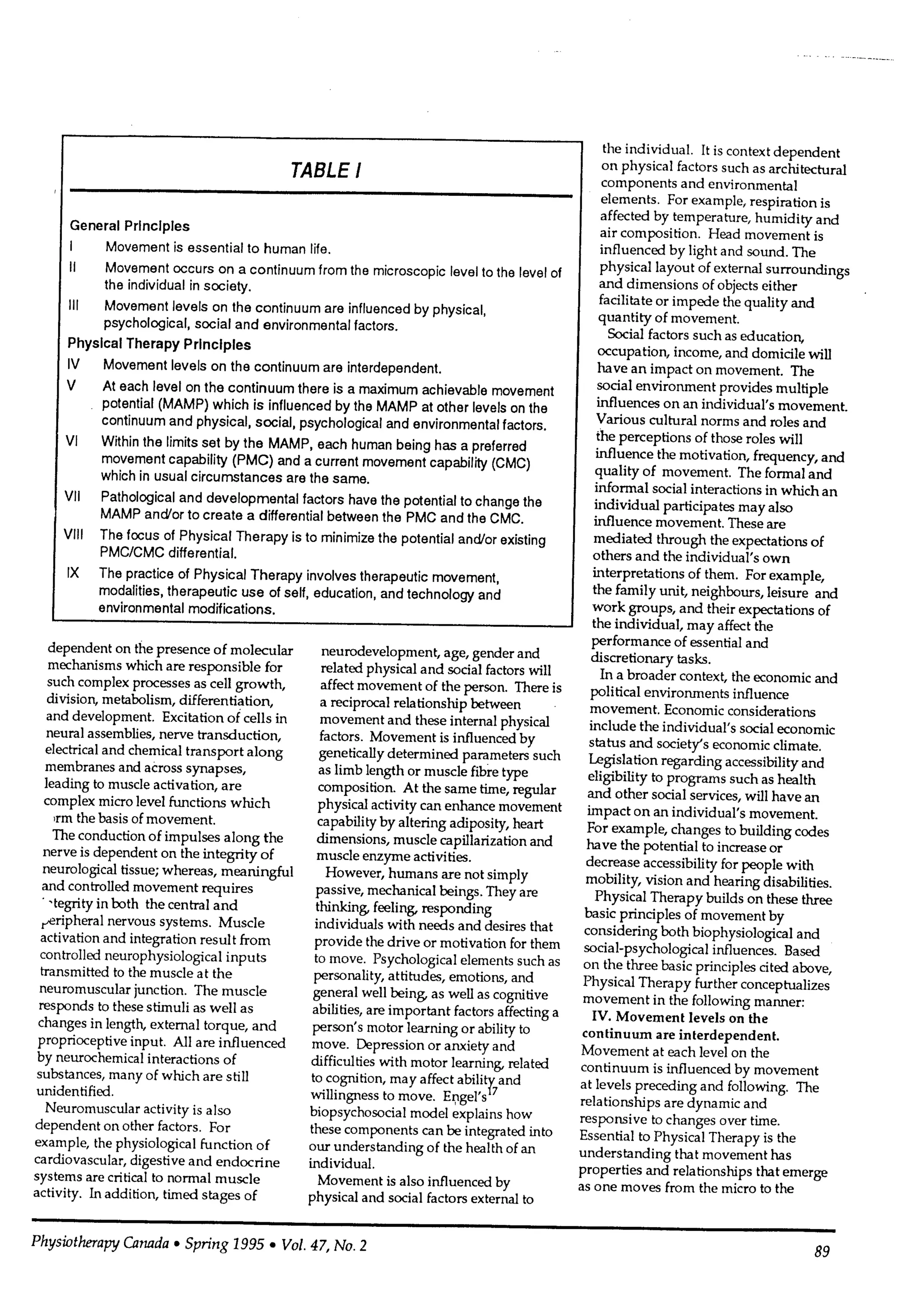 The movement continuum theory cott finch et al | PDF