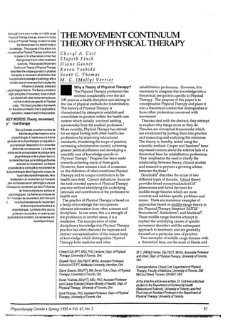 The movement continuum theory cott finch et al | PDF