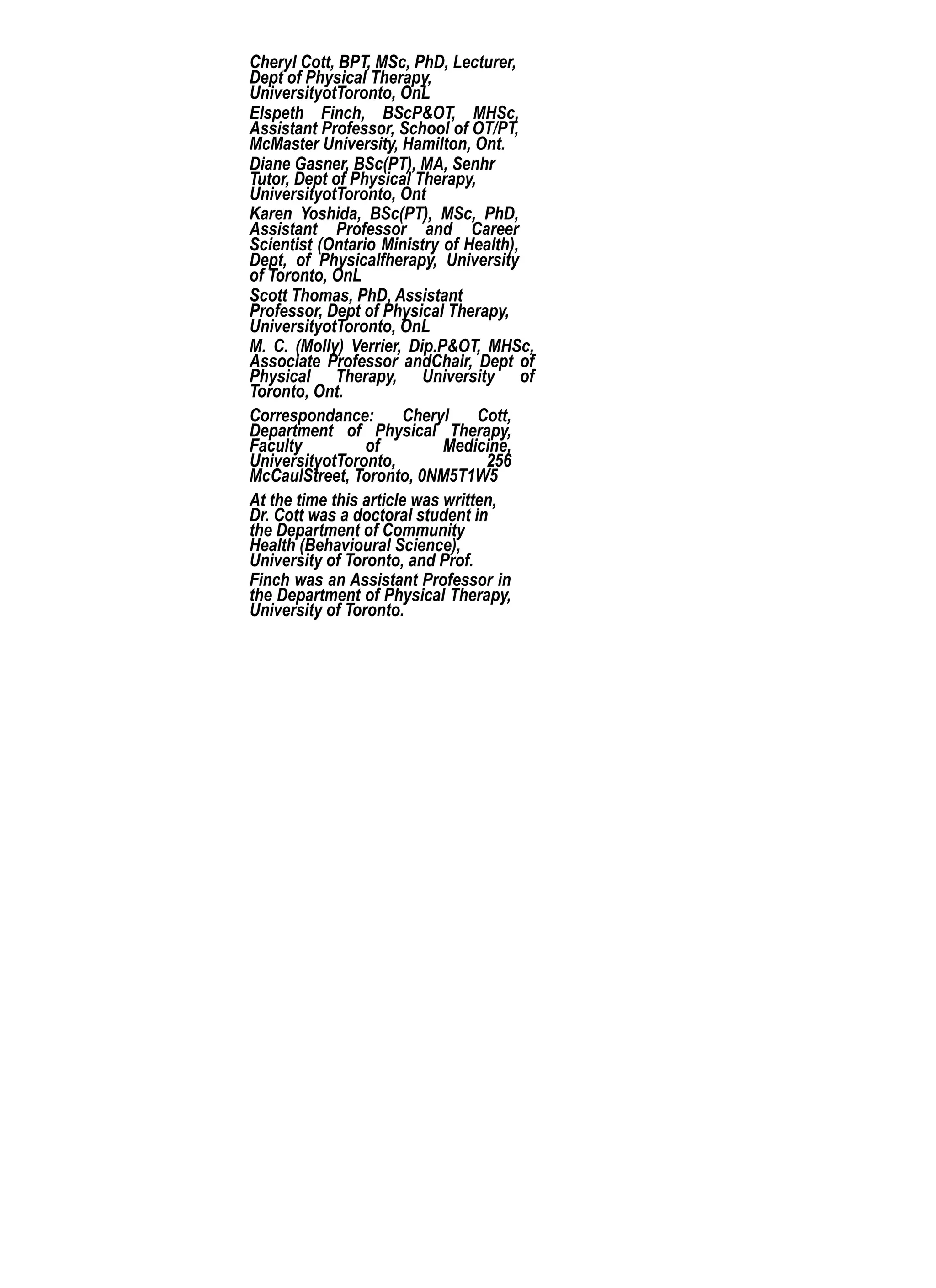 The movement continuum theory cott finch et al | DOC