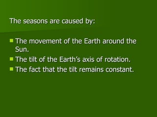 The movements of the Earth | PPT