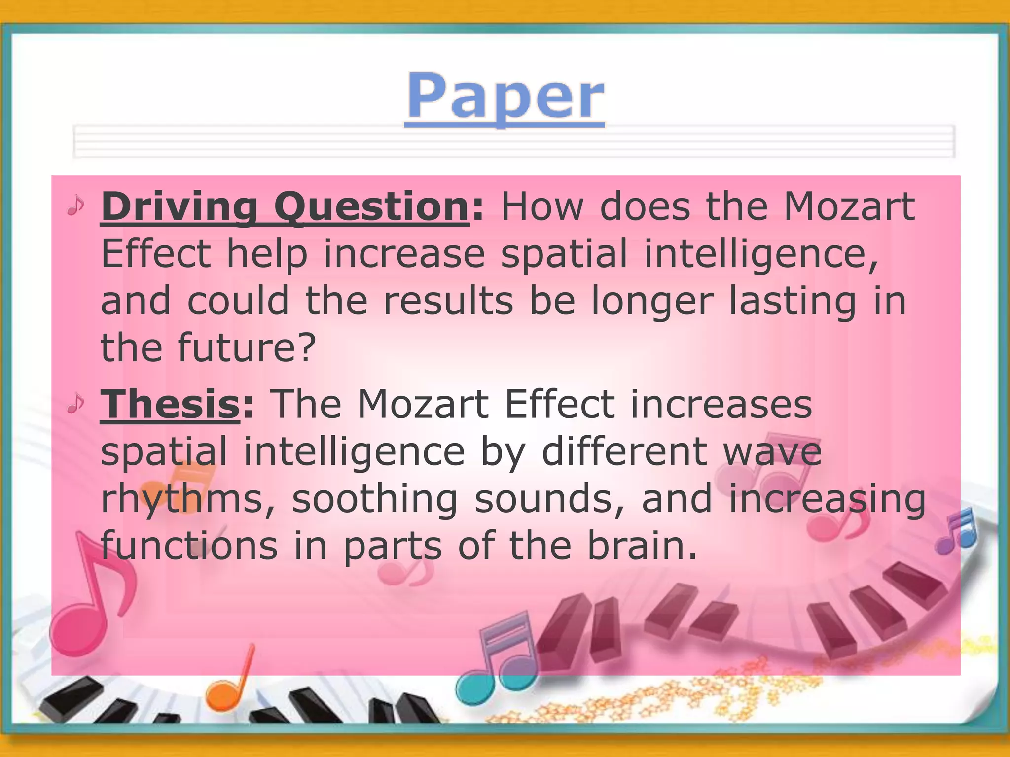 The mozart effect | PPT