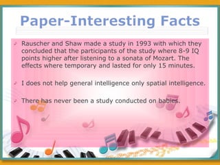 The mozart effect | PPT
