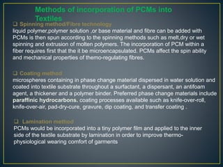 Themperature regulating finish presentation | PPTX