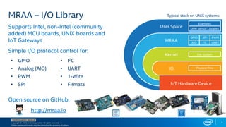 The MRAA and UPM Middleware Libraries | PDF | Internet of Things | Internet