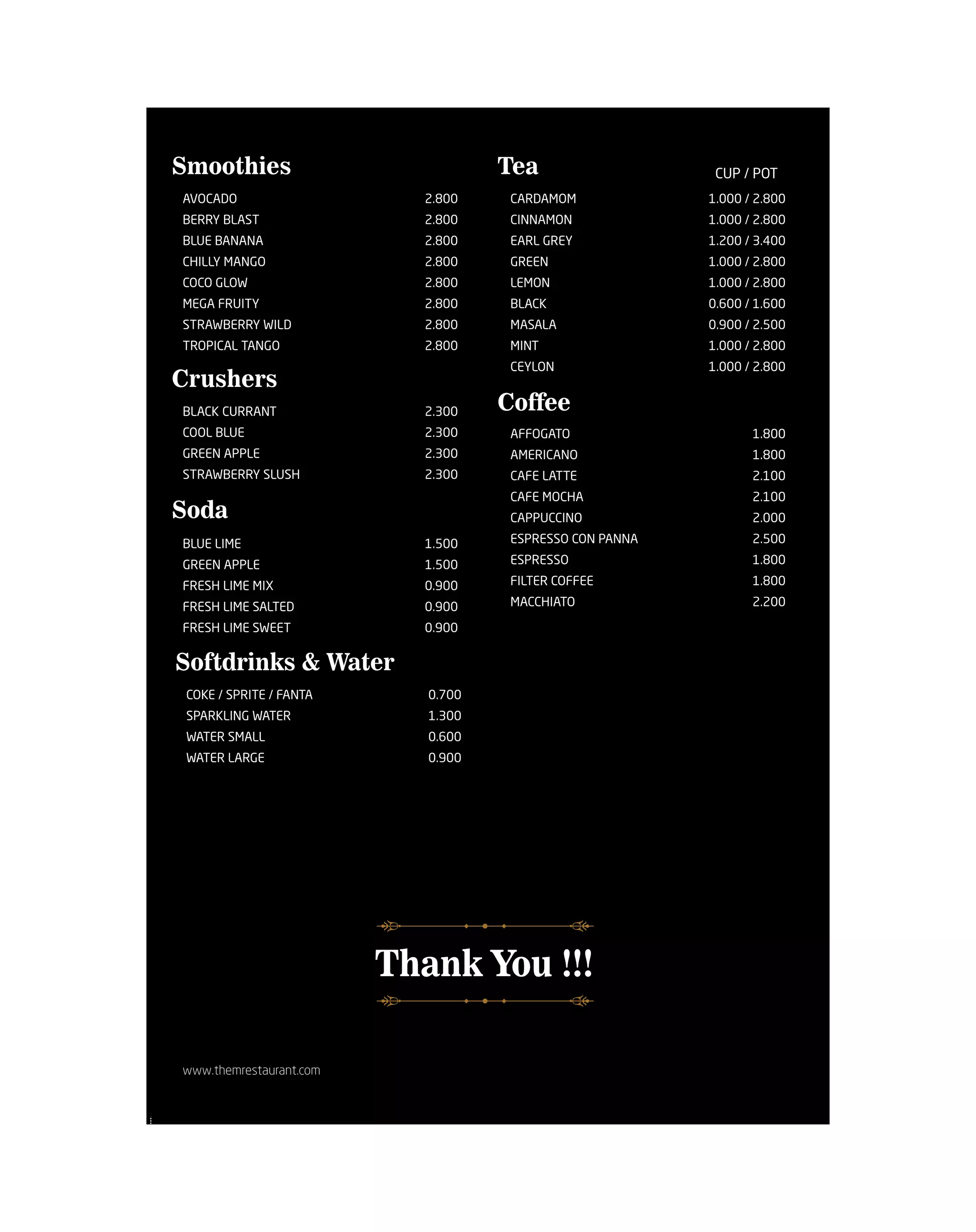 The m restaurant fine dine menu | PDF