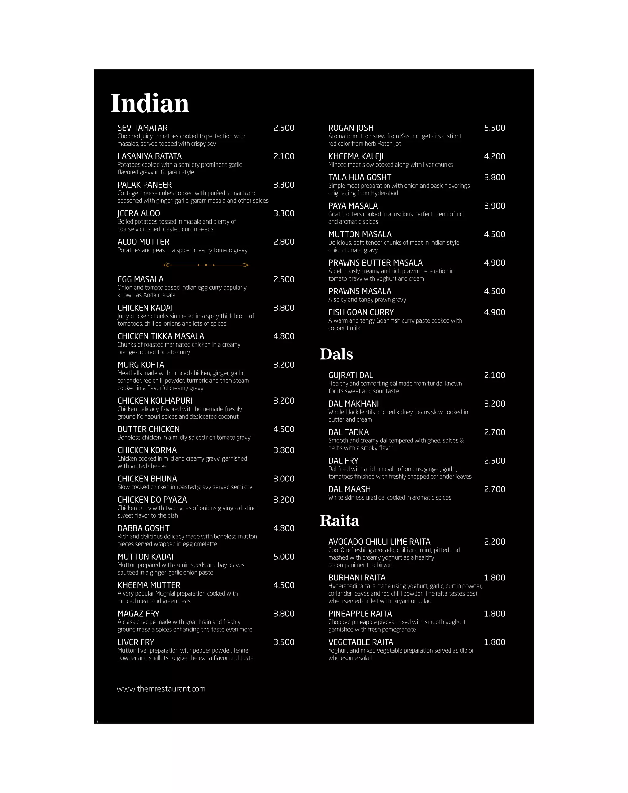 The m restaurant fine dine menu | PDF