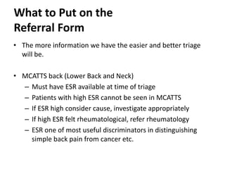 The MSK Referral System may 2015 | PPTX