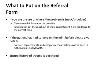 The MSK Referral System may 2015 | PPTX