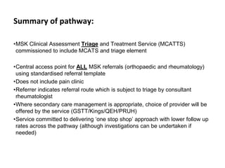 The MSK Referral System may 2015 | PPTX