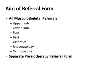 The MSK Referral System may 2015 | PPTX