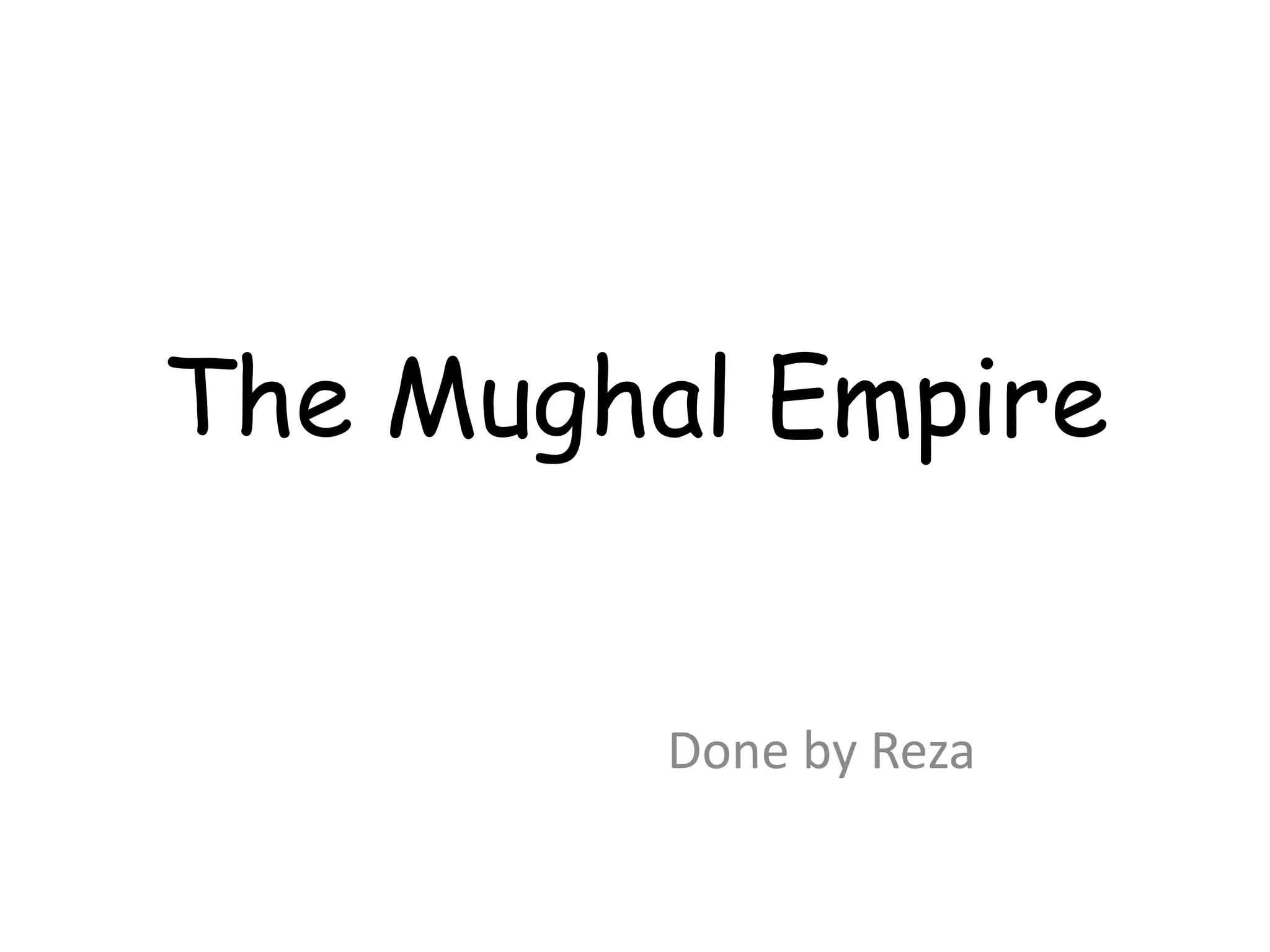 The mughal empire | PPTX