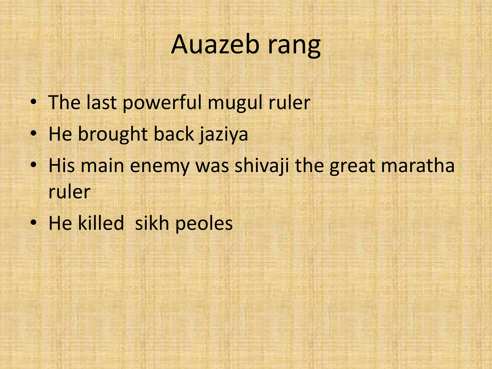 The mughal empire | PPTX