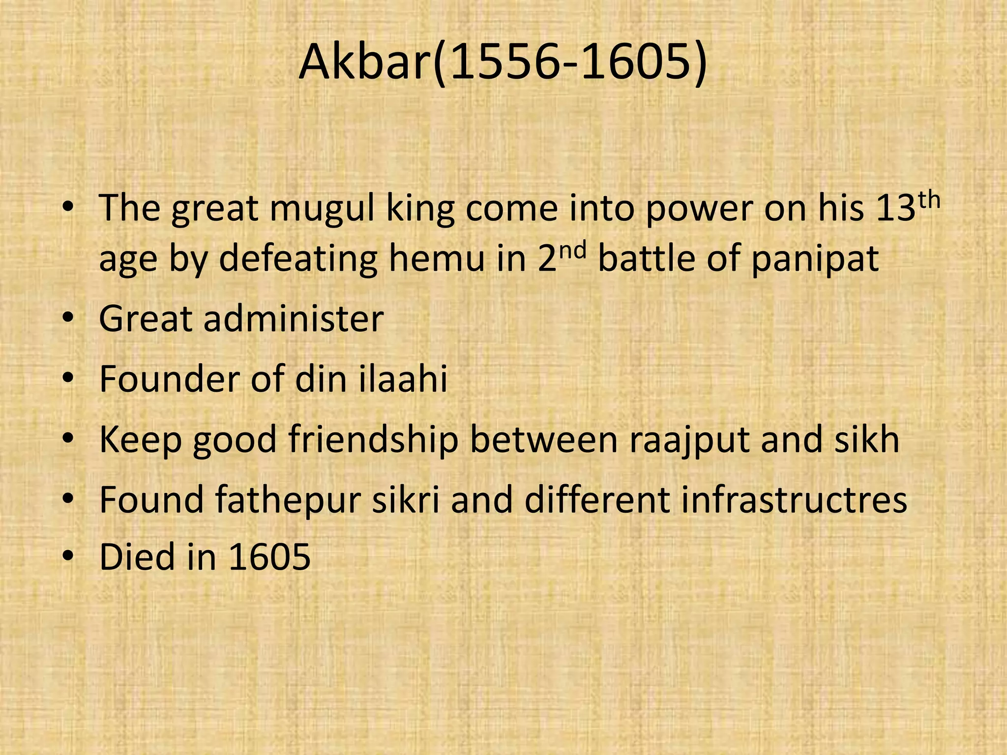 The mughal empire | PPTX