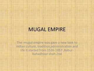The mughal empire | PPT