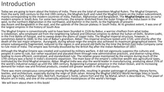 The Mughal Empire | PPTX