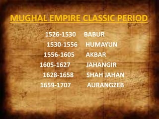 The mughals | PPTX