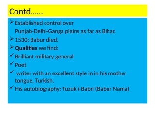 The Mughals (16th to 17th Century) _ Class VII _ History | PPTX