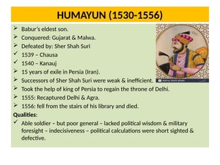 The Mughals (16th to 17th Century) _ Class VII _ History | PPTX