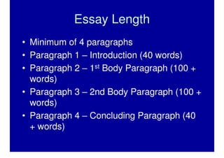 The Multi-Paragraph Essay | PDF