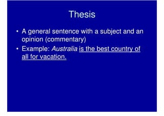 The Multi-Paragraph Essay | PDF