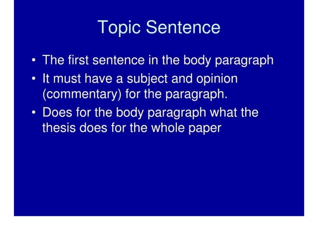 The Multi-Paragraph Essay | PDF