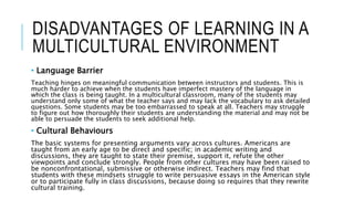 The Multicultral School Summary | PPTX | Education
