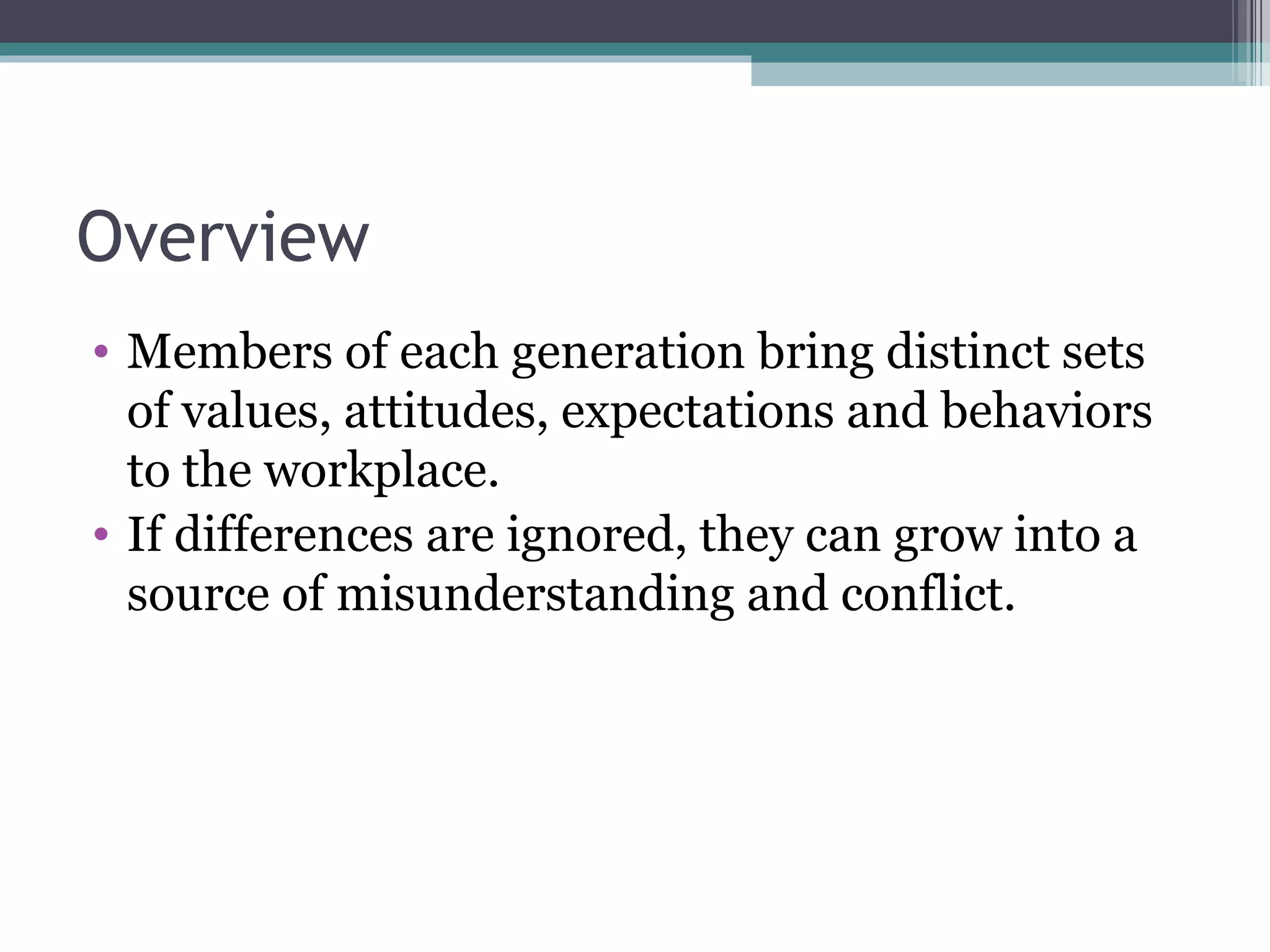 The Multigenerational Workforce | PPT | Career Planning | Careers