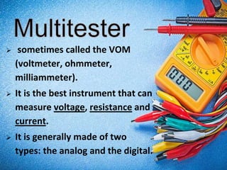 The Multitester | PPT