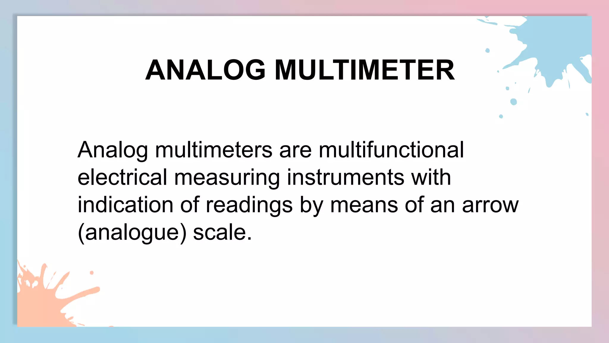 THE MULTITESTER.pptx | Physics | Science