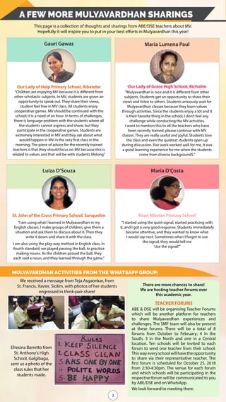 The Mulyavardhan Voice: September 2018 Issue | PDF | Daycare and Pre-School | Parenting