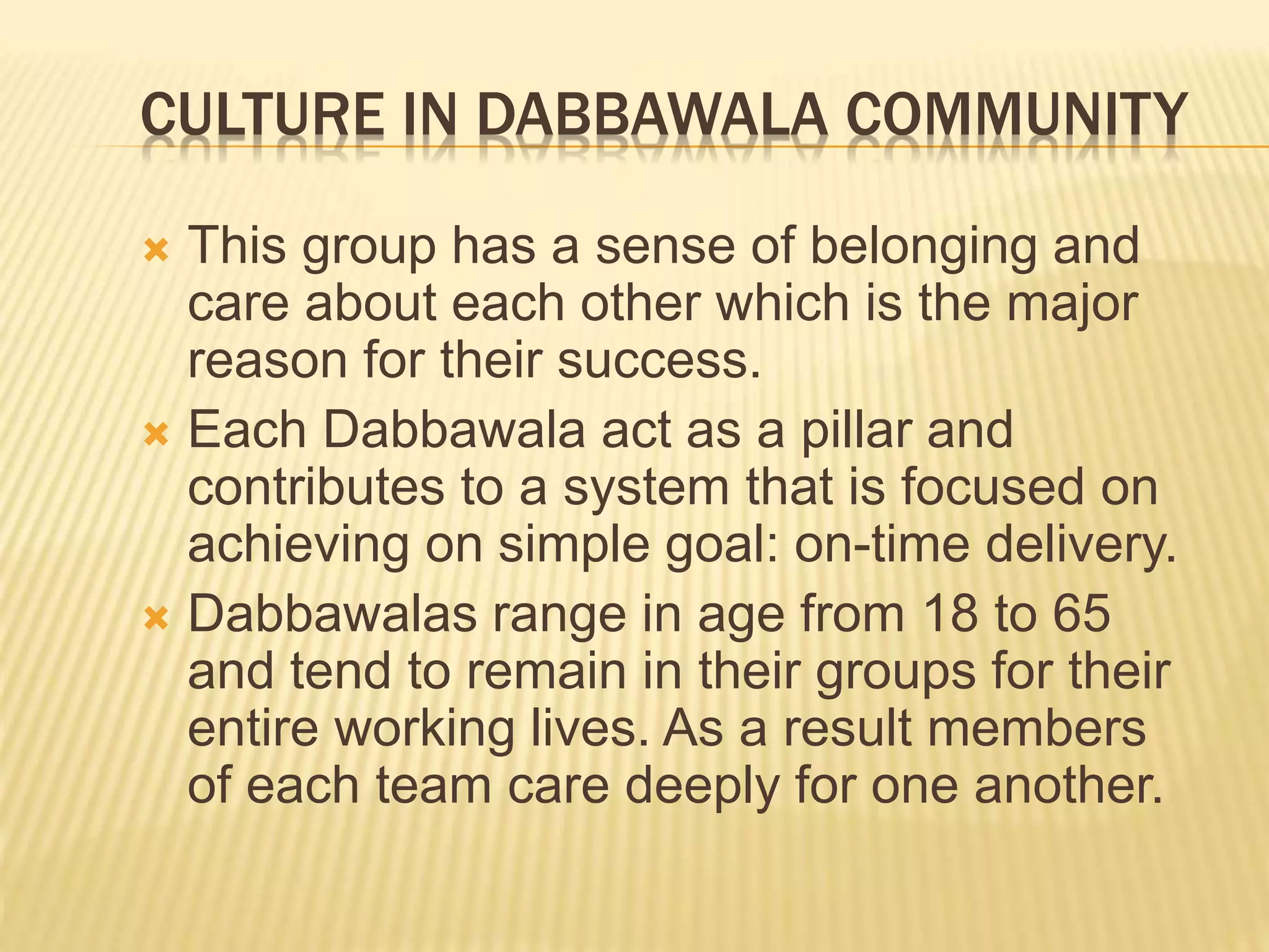 The mumbai dabbawalas | PPTX